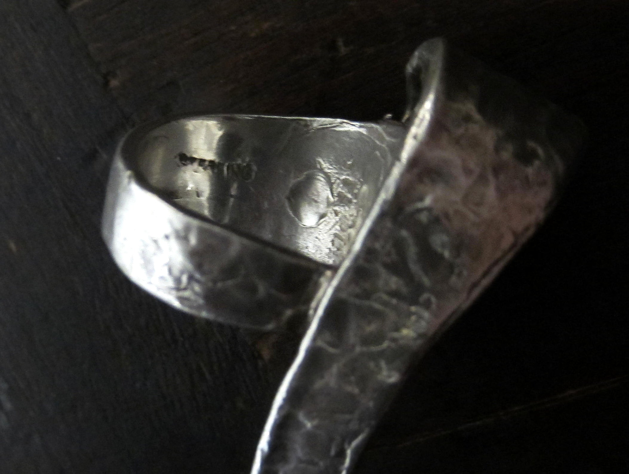 SOLD--Giant Modernist Studio Ring Sterling c. 1970 – Bavier Brook