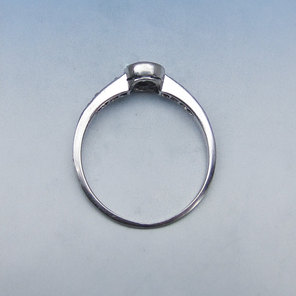 Art Déco Bezel Set .52ct Old European Diamond Engagement Ring 14k c. 1 – Bavier Brook